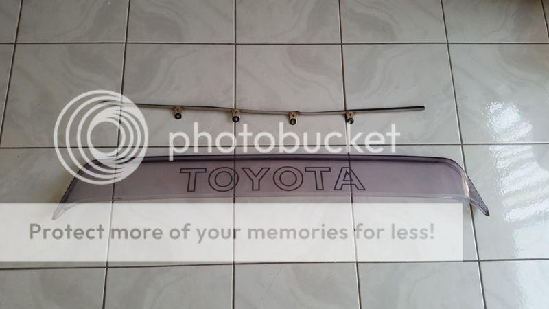 MKI MR2 AW11 Rear Sun Visor with Extra Visor Metal Tabs $100 +Shipping ...