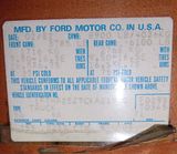 Door Tag decode - Ford Truck Enthusiasts Forums