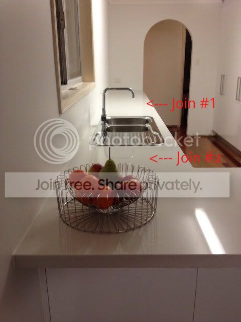 Caesar stone join on island bench :-( • Home Renovation & Building Forum