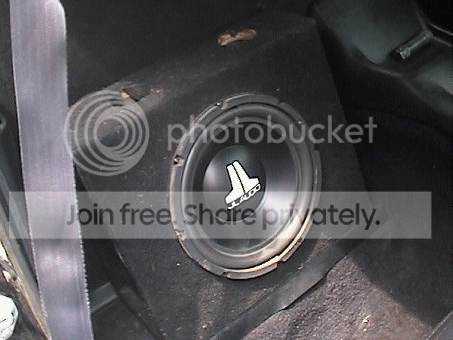 custom box with 10" sub | MR2 Owners Club Forum